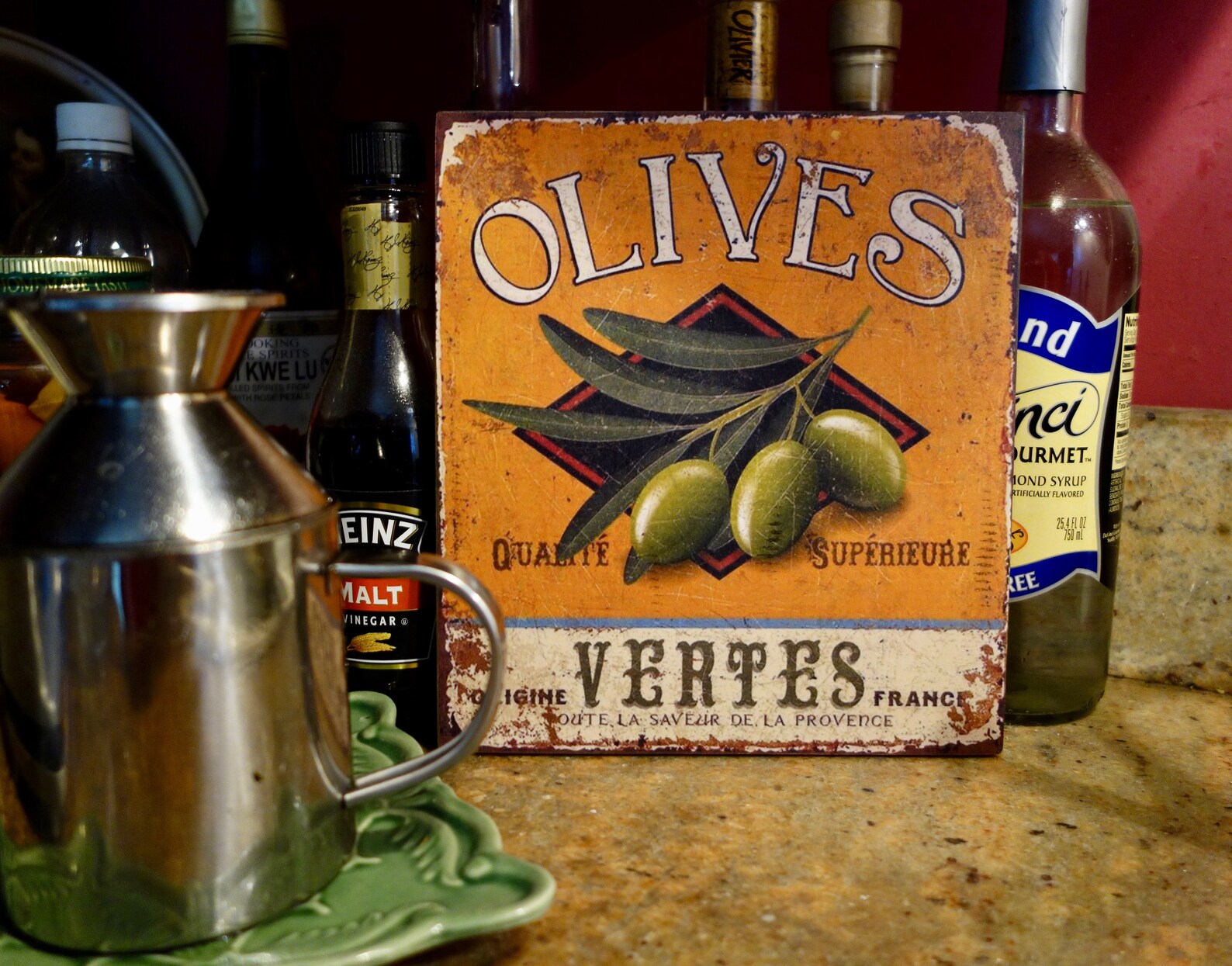 Vintage Style Olive Sign French Kitchen Decor Decoupaged - Etsy