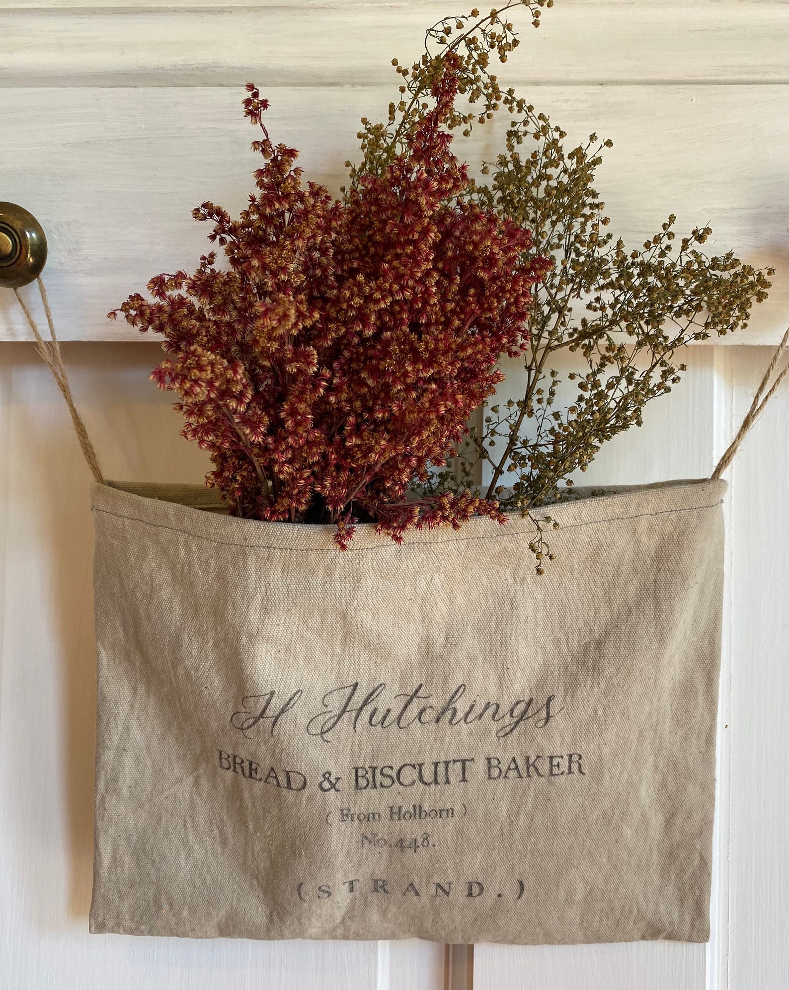 Primitive Grain Sack Bread & Biscuit Baker Wall Pocket Peg - Etsy