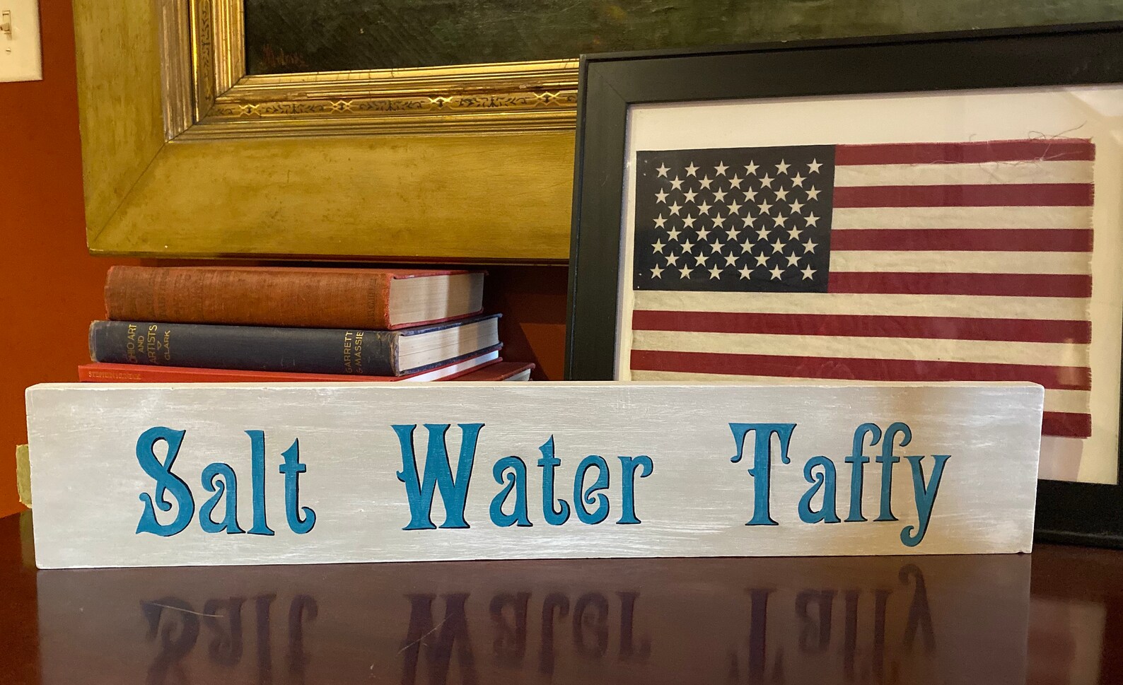Hand-Painted Distressed Salt Water Taffy Sign Country Sign on | Etsy