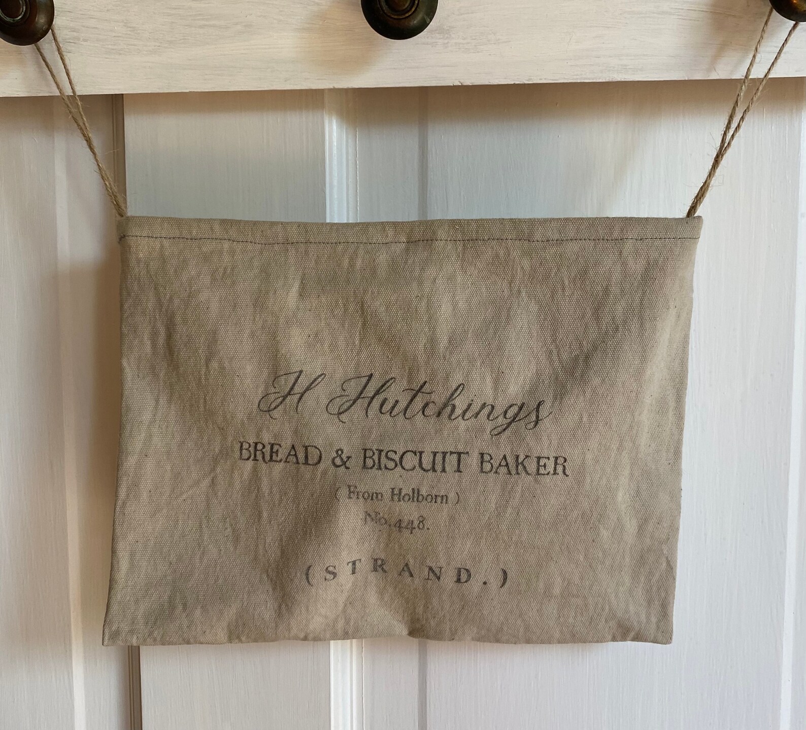 Primitive Grain Sack Bread & Biscuit Baker Wall Pocket Peg - Etsy