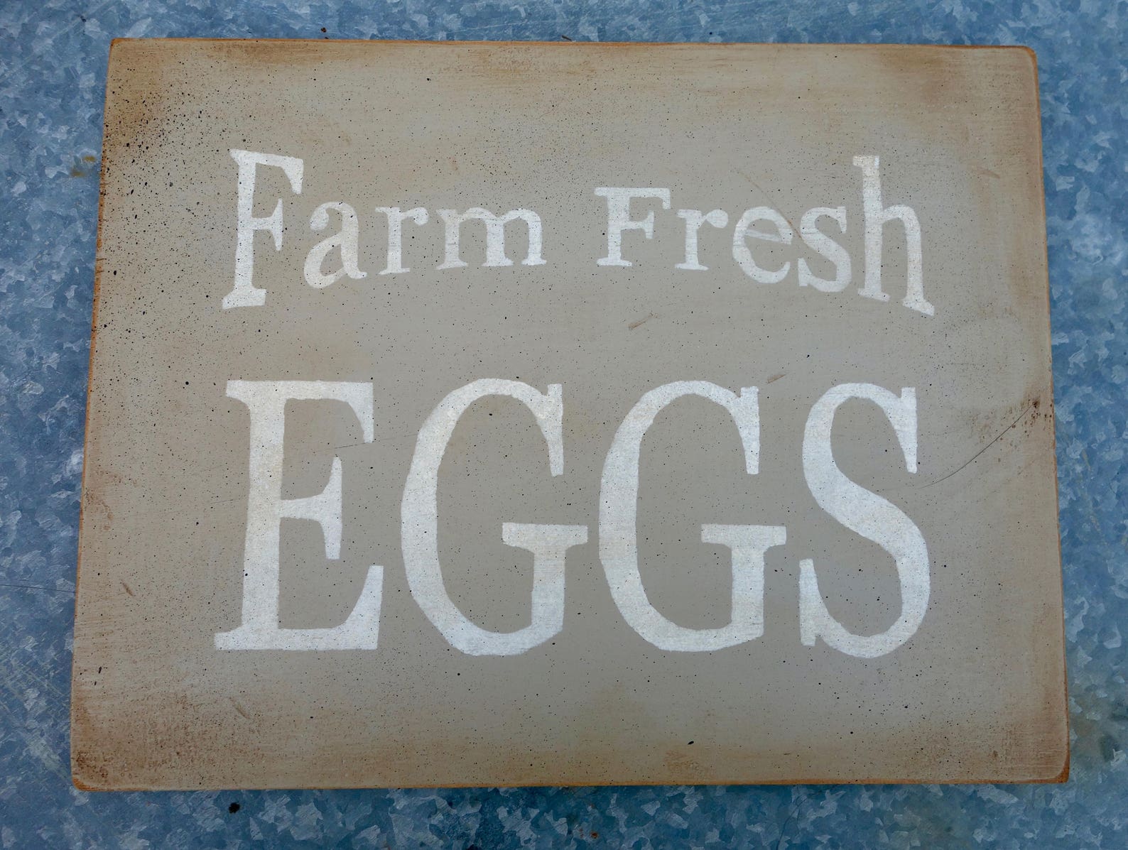 Farm Fresh Eggs Sign, Hand Painted Country Kitchen Wall Art, Primitive ...