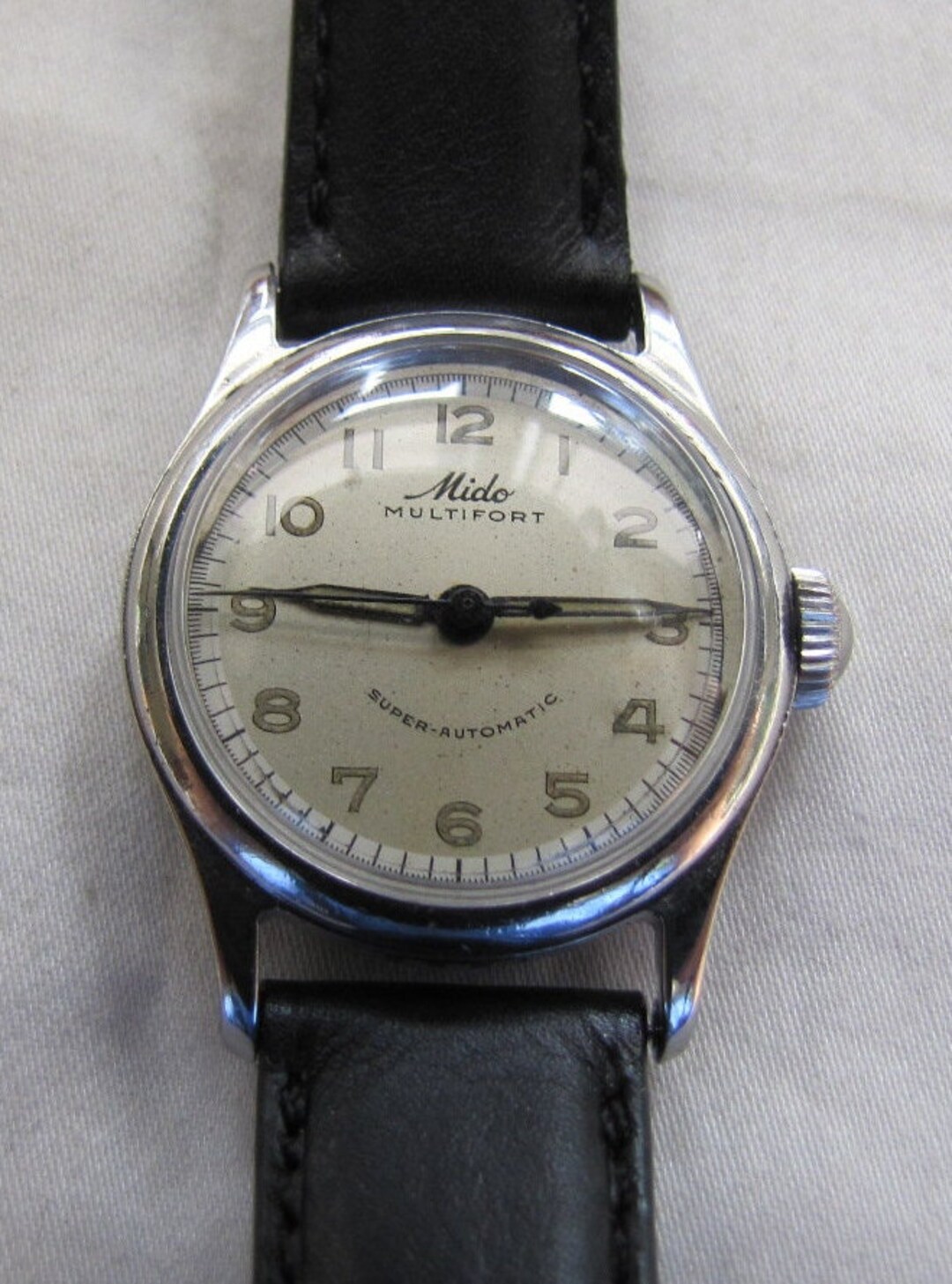 MIDO MULTIFORT With Box Rare! SUPERAUTO 220 Stainless Steel Screwback ...