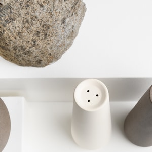 Salt and Pepper Shakers, Ceramic Salt and Pepper, Basalt Ceramic ...