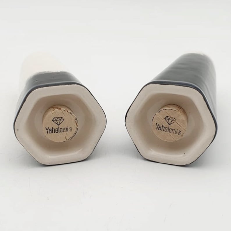 Salt and Pepper Shakers, Ceramic Salt and Pepper Set, Modern and ...