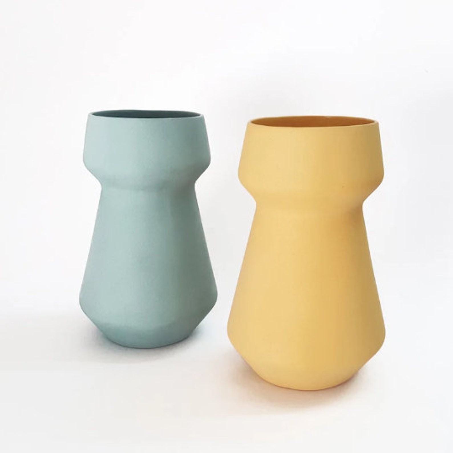 Modern Teal Vase Turquoise Ceramic Flower Pot Ceramic Flower - Etsy