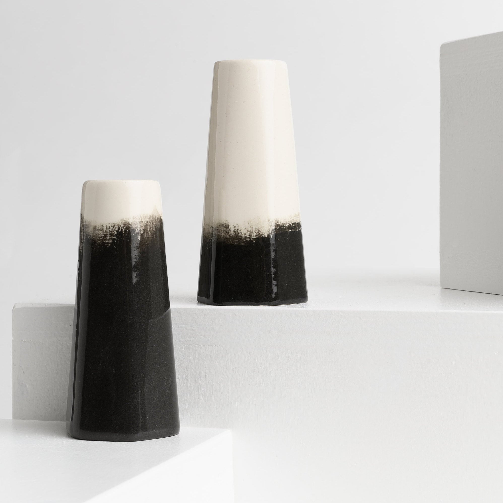 Salt and Pepper Shakers Ceramic Salt and Pepper Set Modern - Etsy