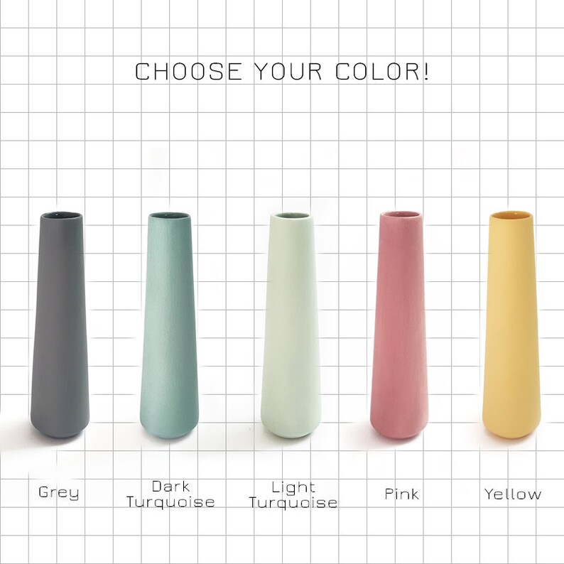 Minimalist vase ceramic flower pot modern home decor pastel | Etsy