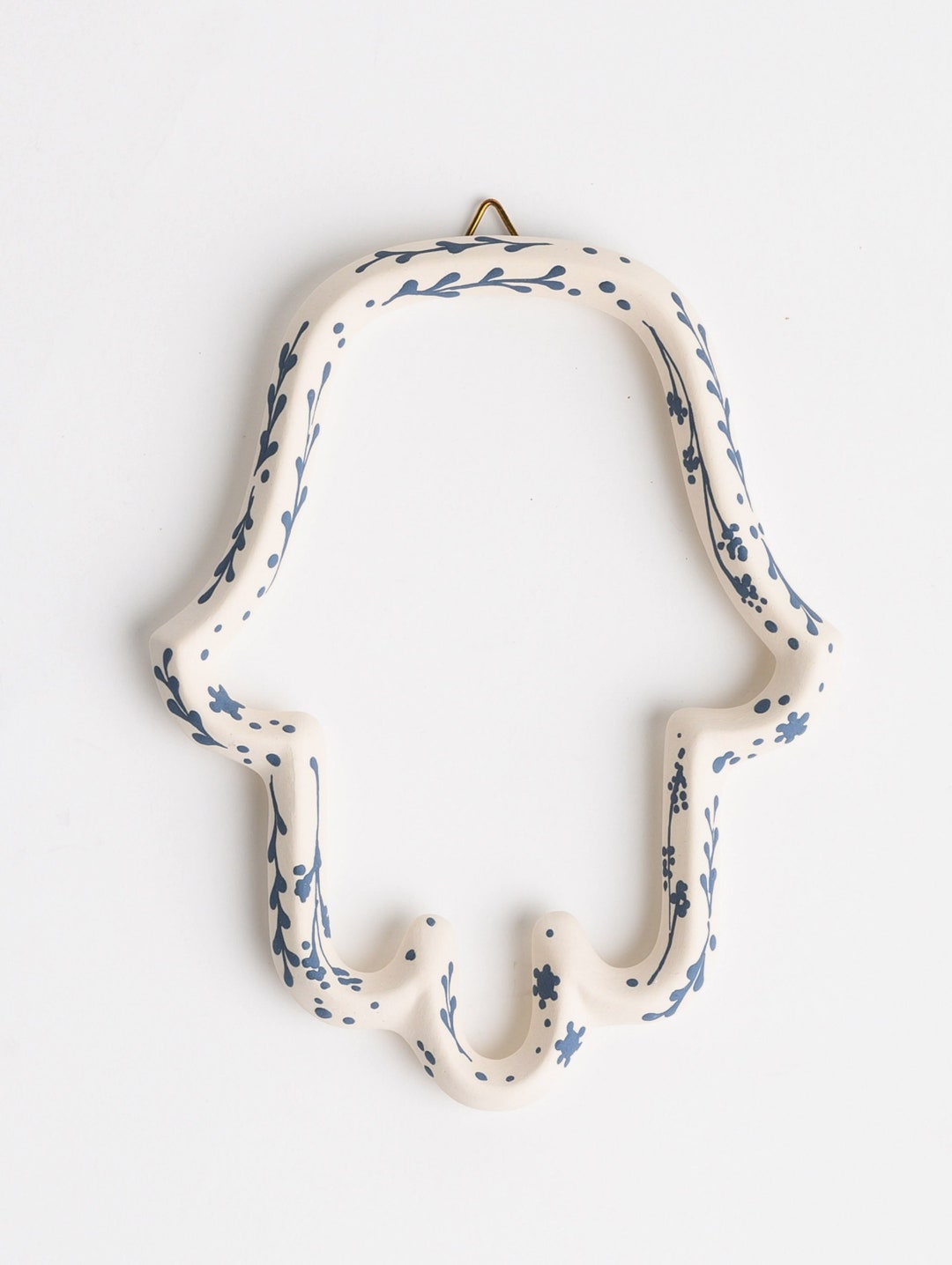 Hamsa, Ceramic Hamsa Hand, Wall Hanging Hamsa, House Warming Gift, Wall ...