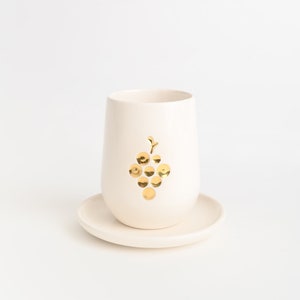 Kiddush Cup Set, Modern Ceramic Kiddush Cup, Wine Goblet Silver, Jewish ...
