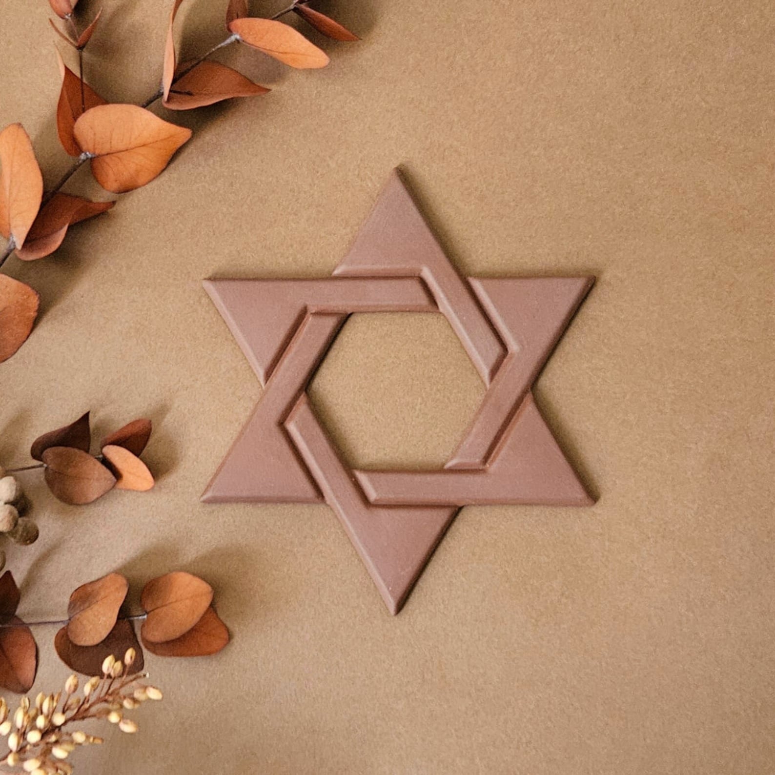 Star of David, Wall Art Decor, Ceramic Magen David, Handmade in Israel ...