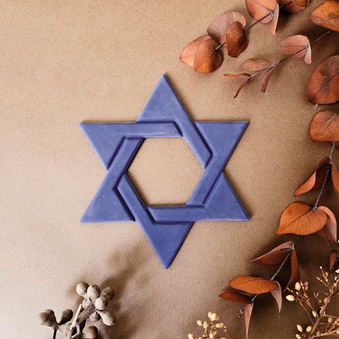 Star of David, Wall Art Decor, Ceramic Magen David, Handmade in Israel ...