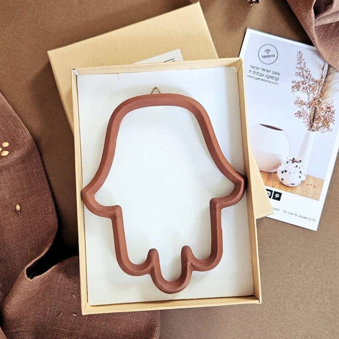 Hamsa, Ceramic Hamsa Hand, Wall Hanging Hamsa, House Warming Gift, Wall ...