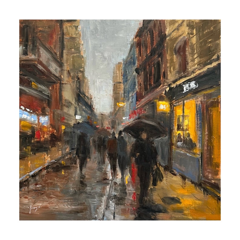 Original Oil Painting, 10x10, Oil on Panel, London Oil Painting ...