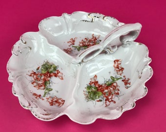 3 Section Candy Dish - Etsy