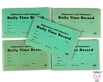 Daily Time Record - Etsy