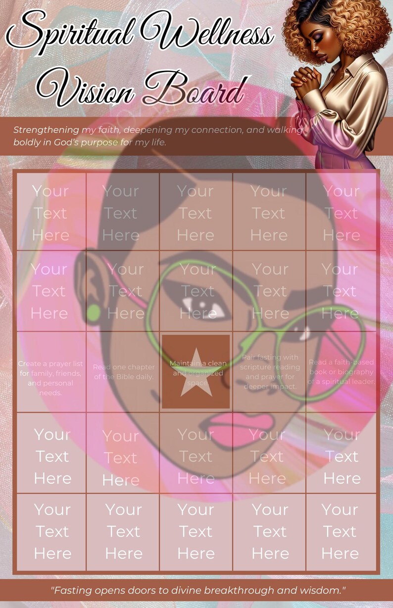 Spiritual Wellness Vision Board Templates - Etsy