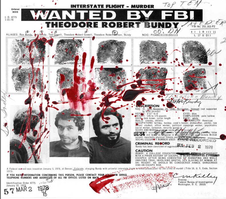 Ted Bundy Wanted Poster Halloween Haunted 20 Oz Tumbler, Autumn Fall ...