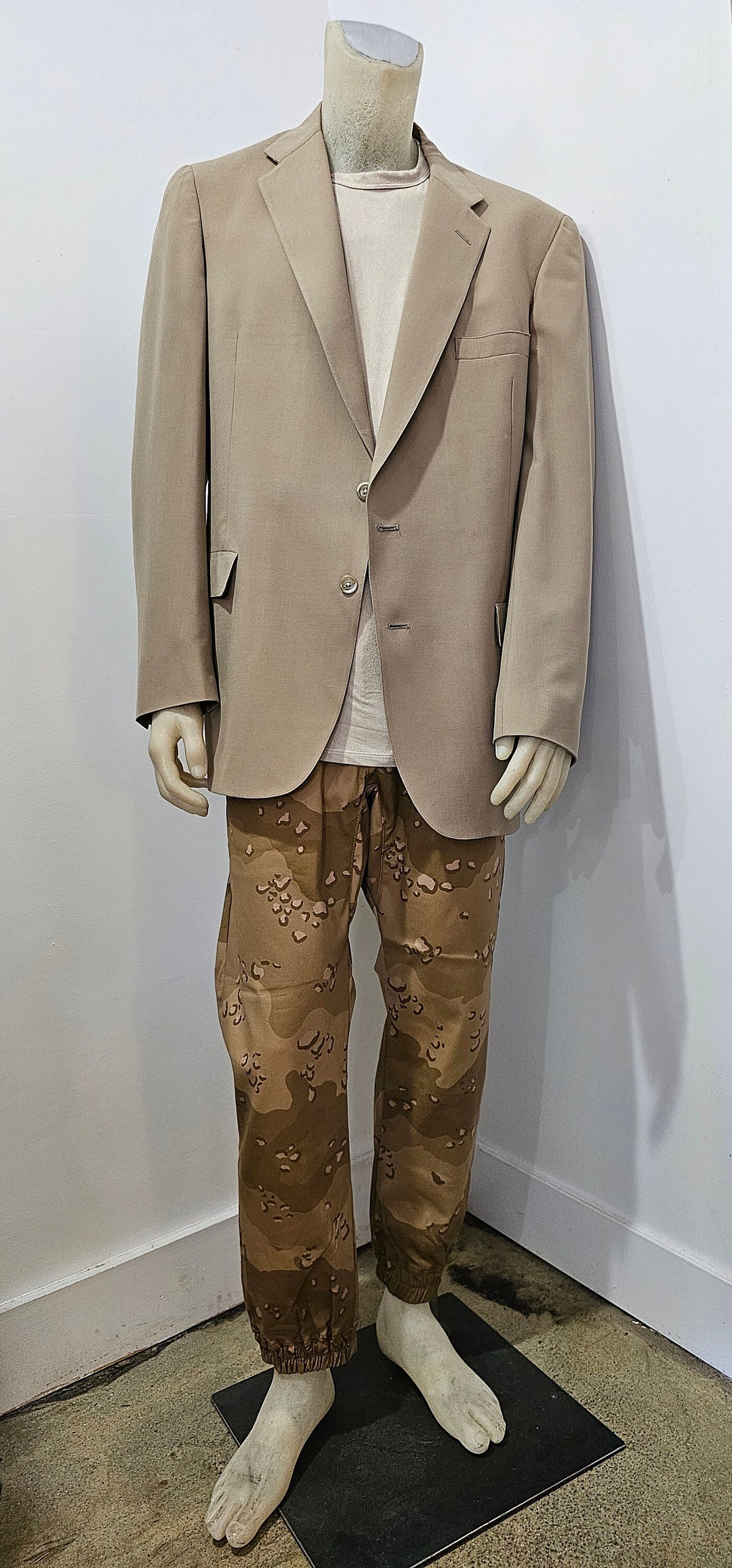 Vintage 80s Classic Beige Sports Coat His Hers Oversized Blazer by ...