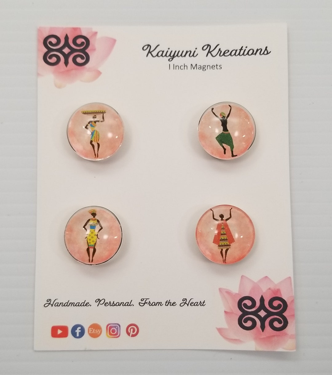African Woman Magnet/ Glass Magnet/ Fridge Magnet - Etsy