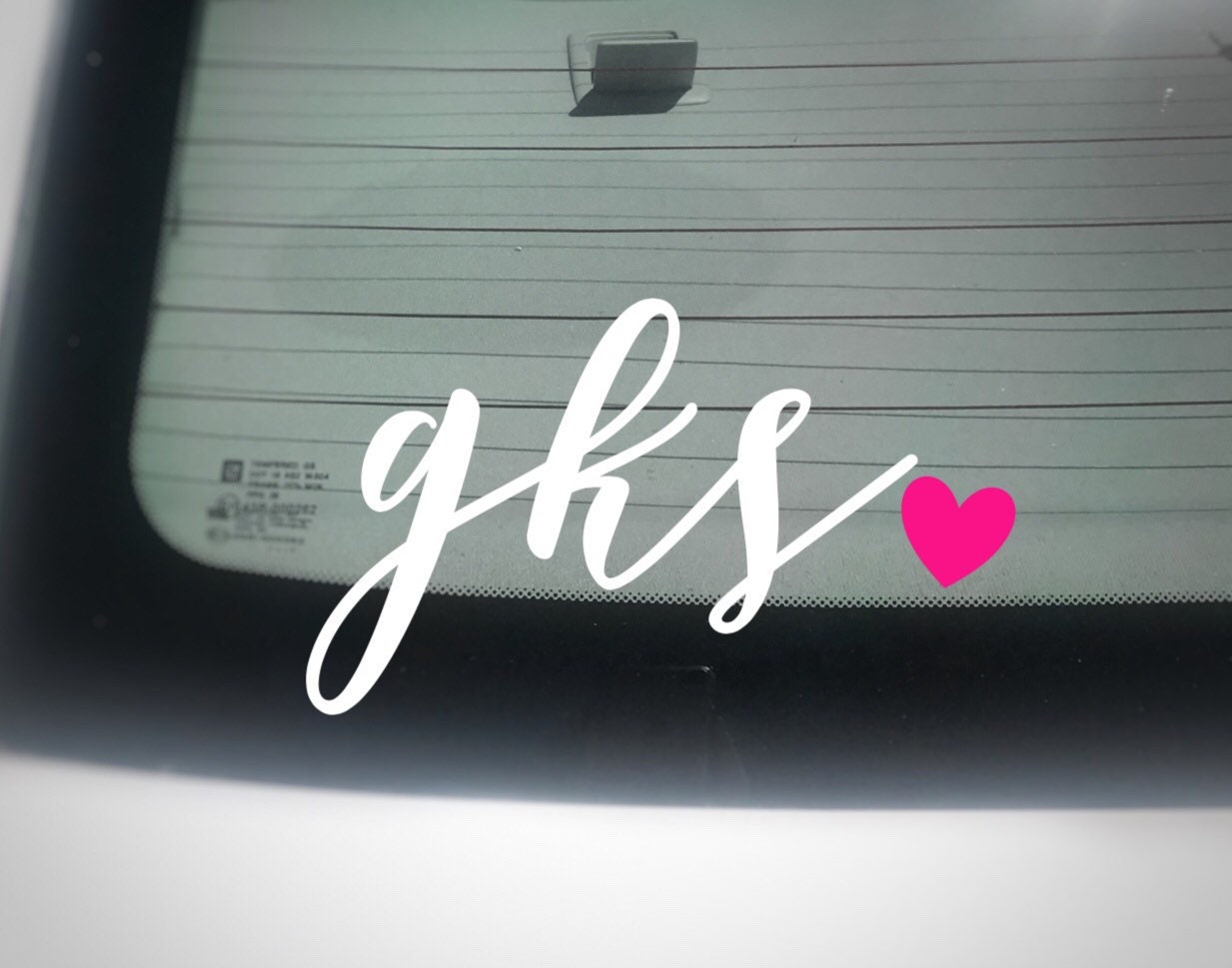 Monogram Car Decal Car Monogram Decal Laptop Monogram - Etsy