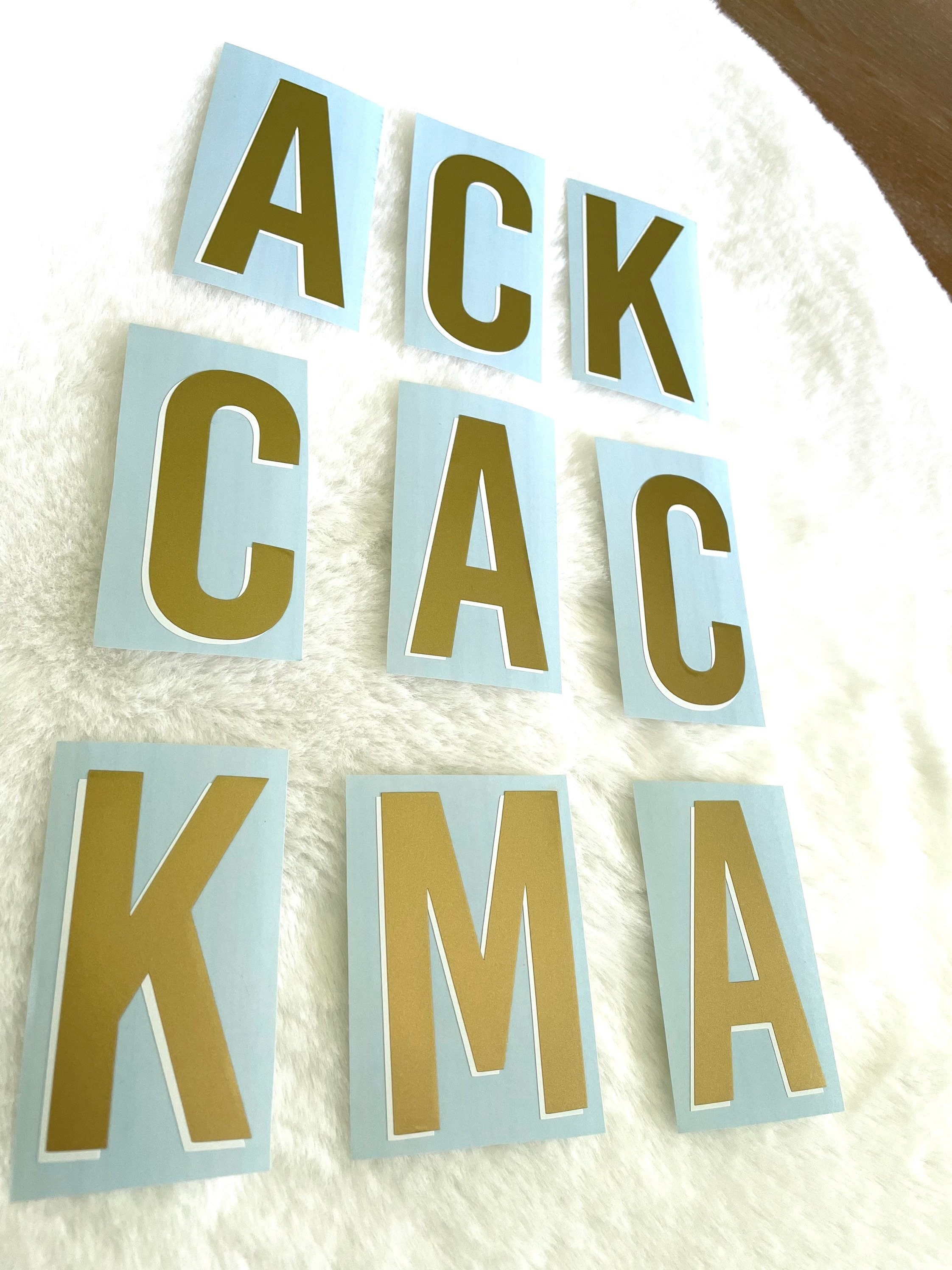 Double Layer Single Letter Monogram Decal | Two Color Monogram Decal ...