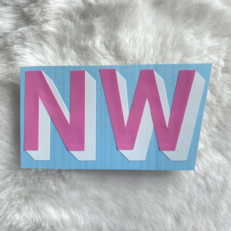 Double Layer Monogram Decal | Two Color Monogram Decal | Decal for ...