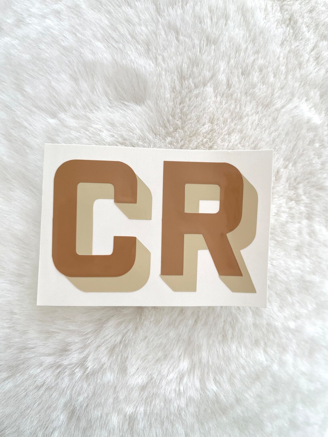 Double Layer Monogram Decal Two Color Monogram Decal Decal - Etsy