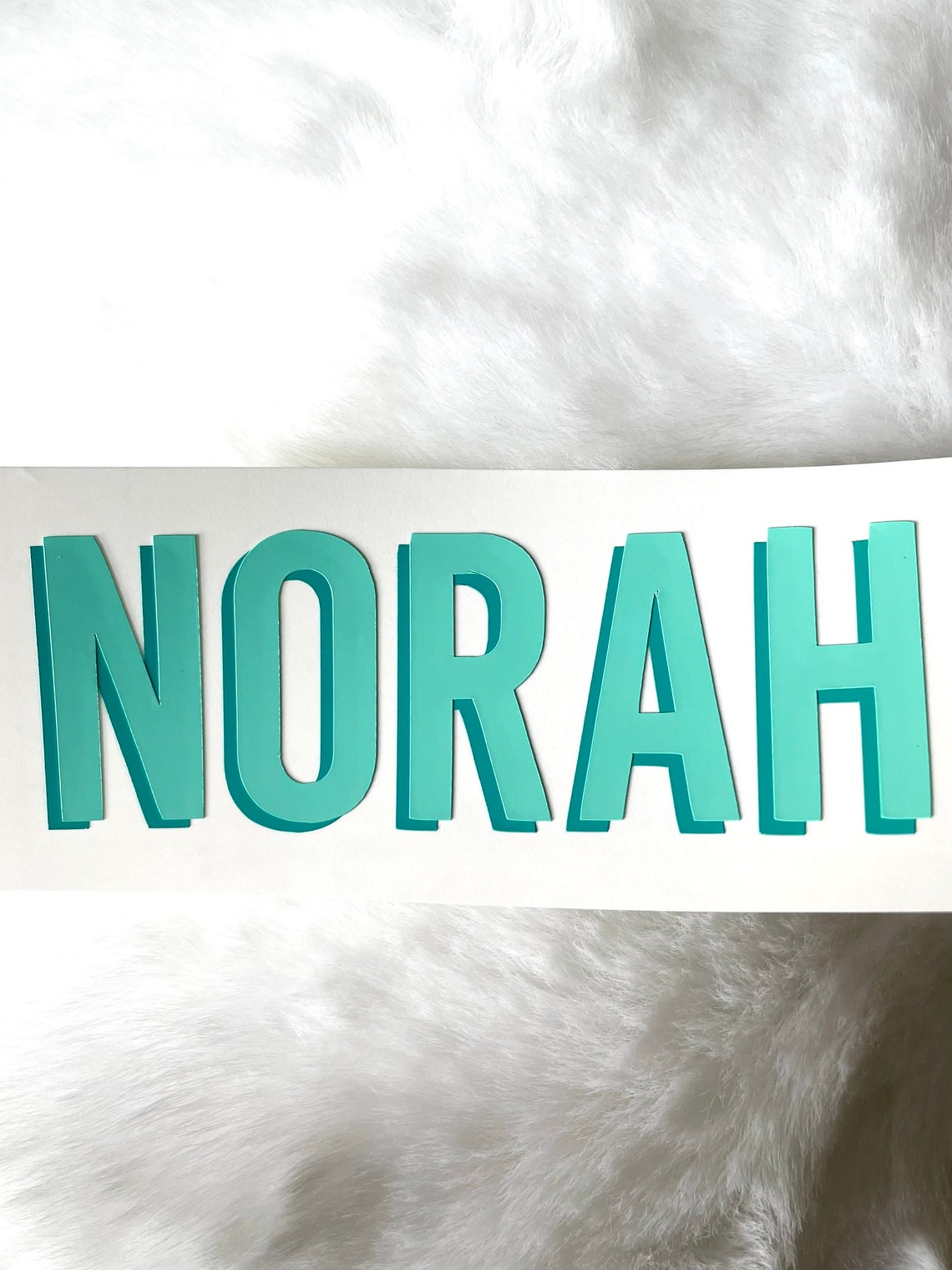 Double Layer Name Decal Two Color Shadow Name Decal Decal - Etsy