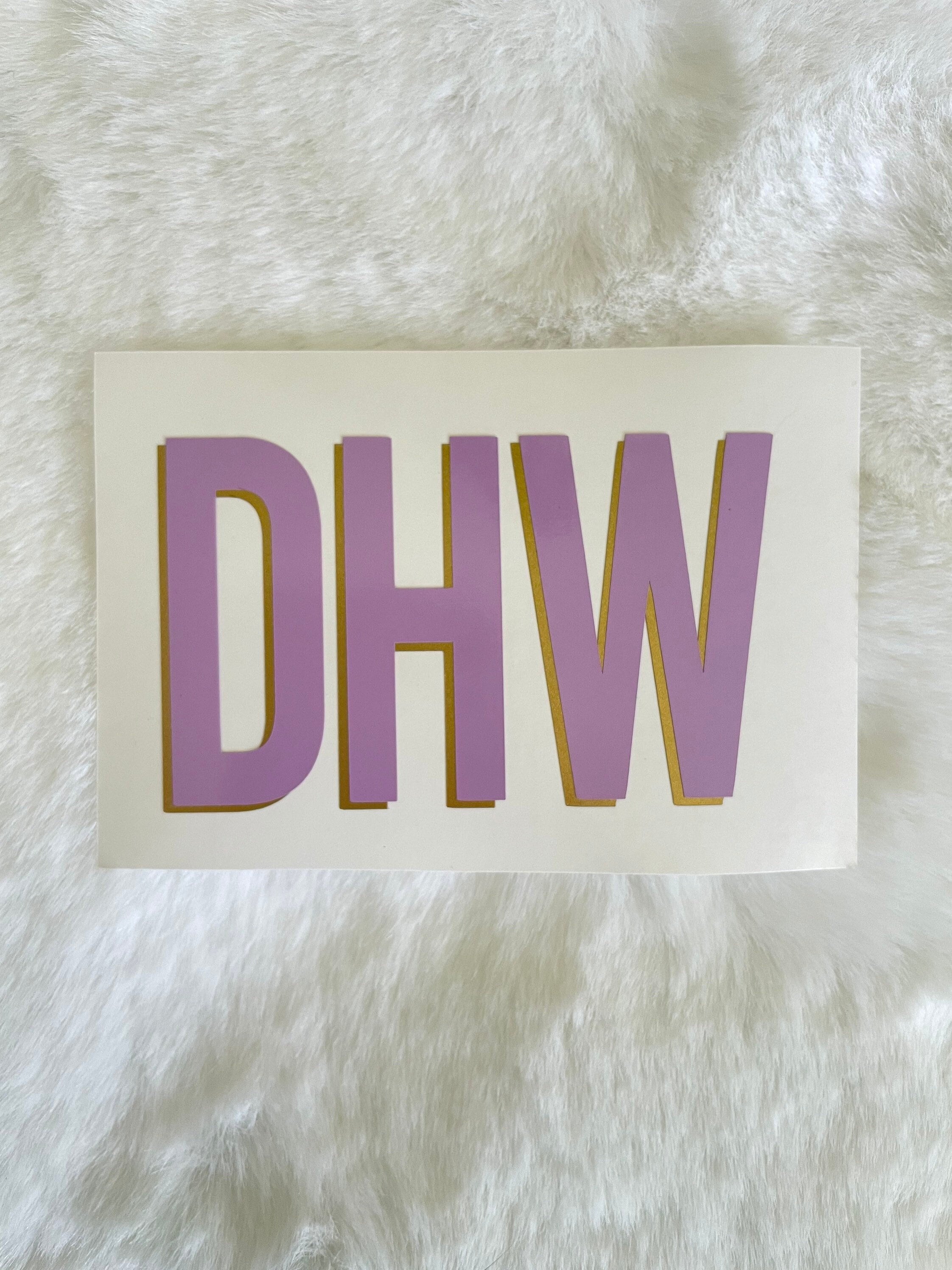 Double Layer Monogram Decal Two Color Monogram Decal Decal - Etsy