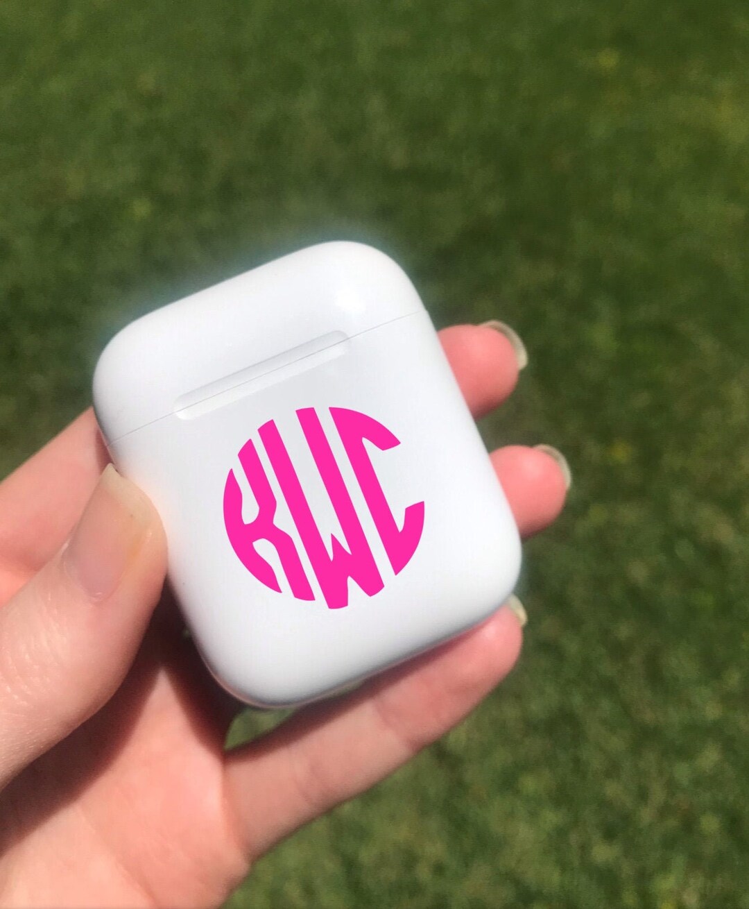 Monogram AirPod Decal Set of 6 | Monogram Tech Decal | Custom Monogram ...
