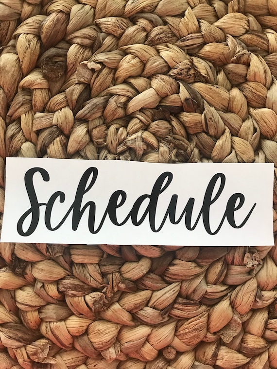 Schedule Decal Classroom Schedule Decal School Decal - Etsy
