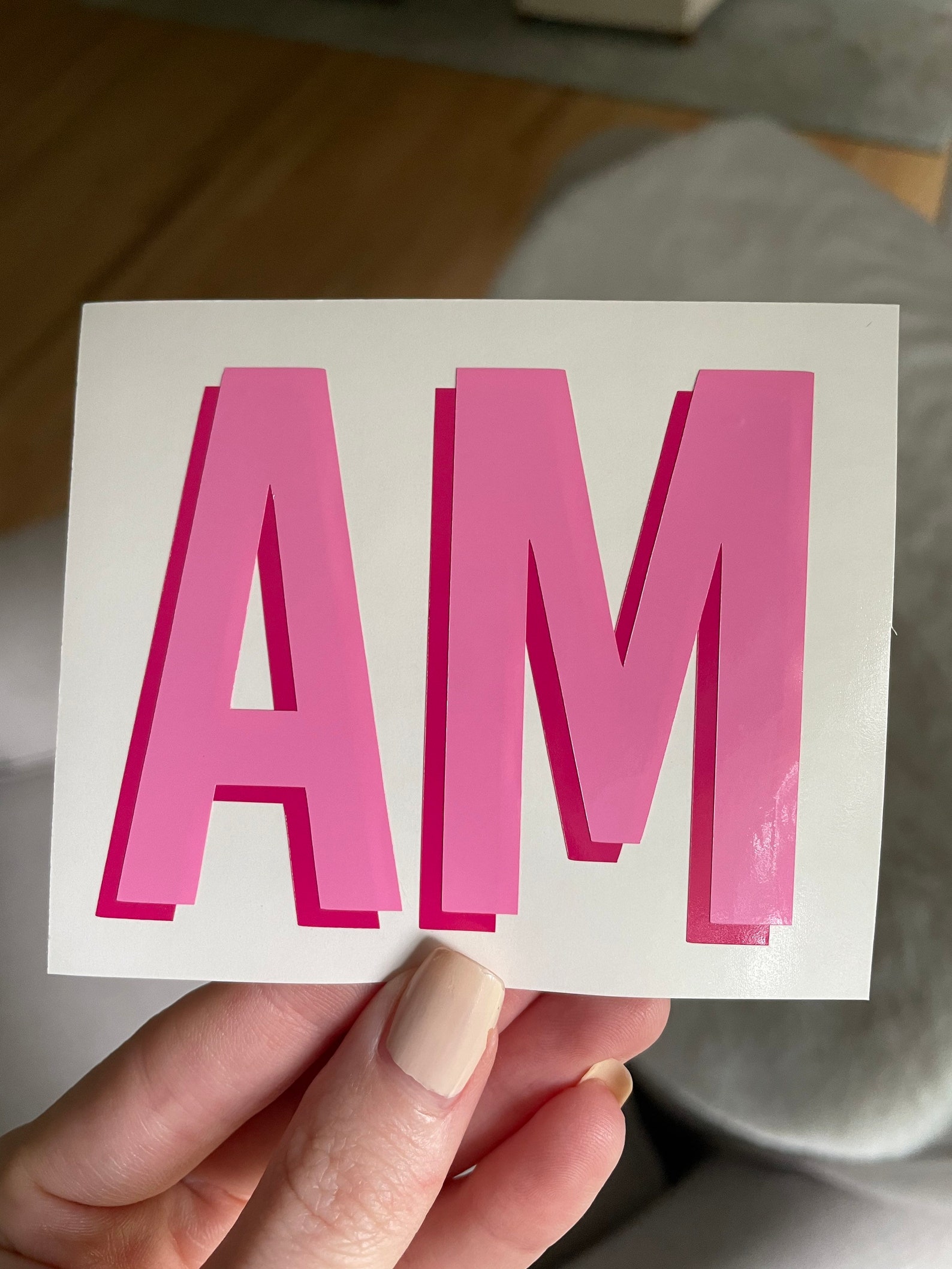 Double Layer Monogram Decal Two Color Monogram Decal Decal - Etsy