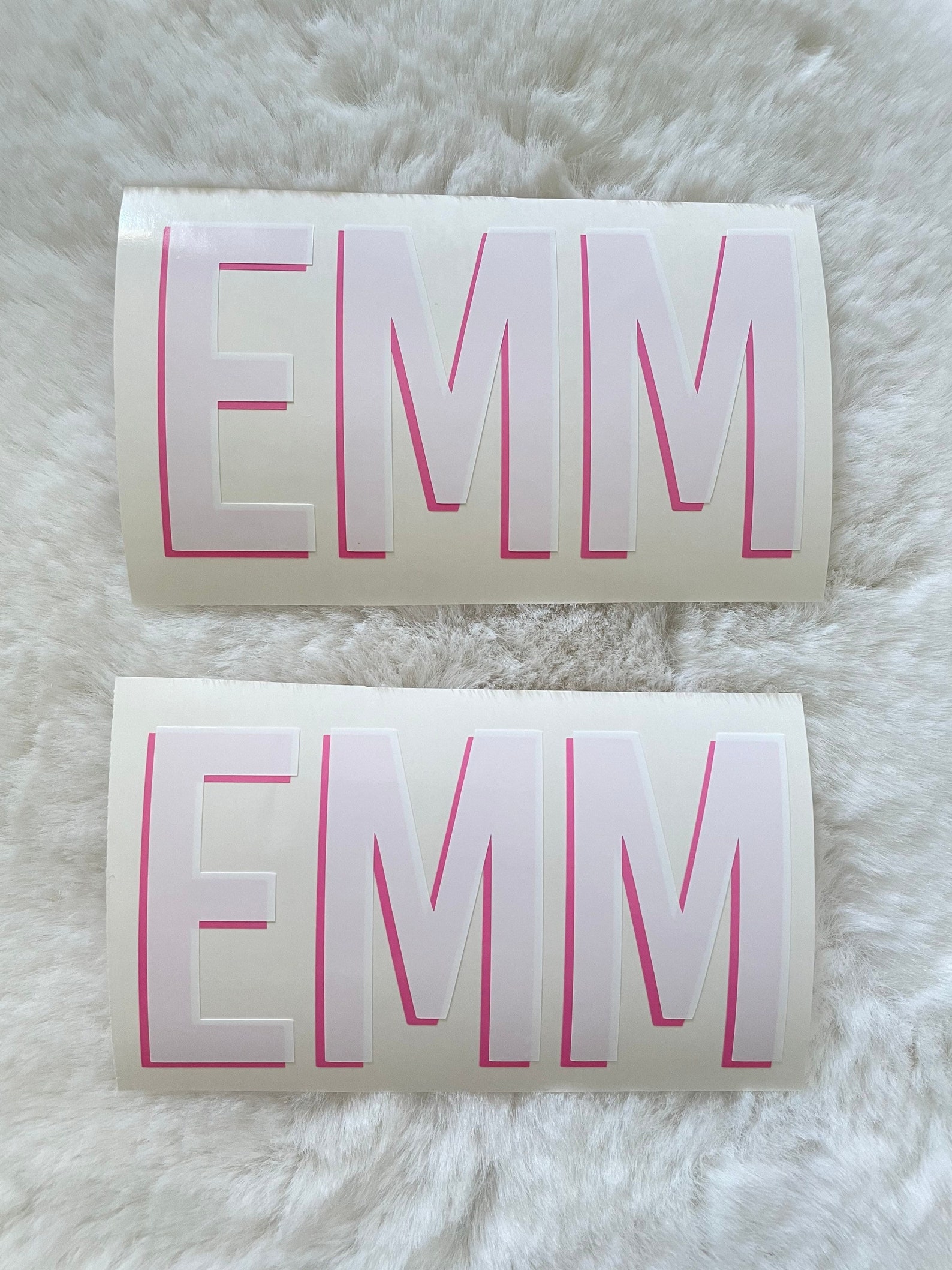 Double Layer Monogram Decal Two Color Monogram Decal Decal - Etsy