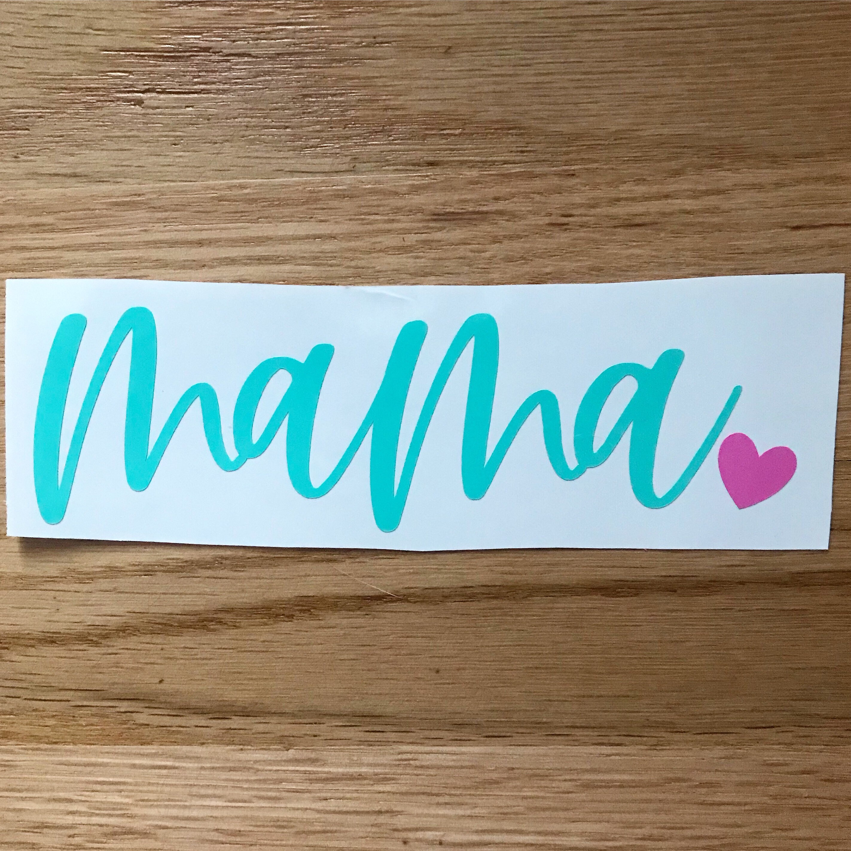 Mama Decal With Heart | Mom Heart Decal | Mama Car Decal | Mama Bumper ...
