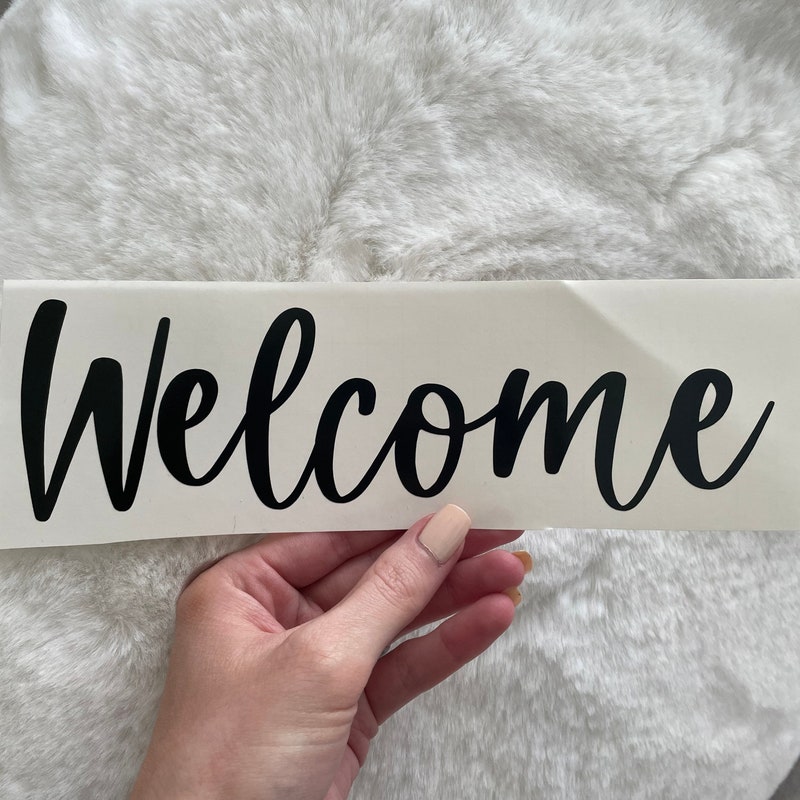 Welcome Decal - Etsy
