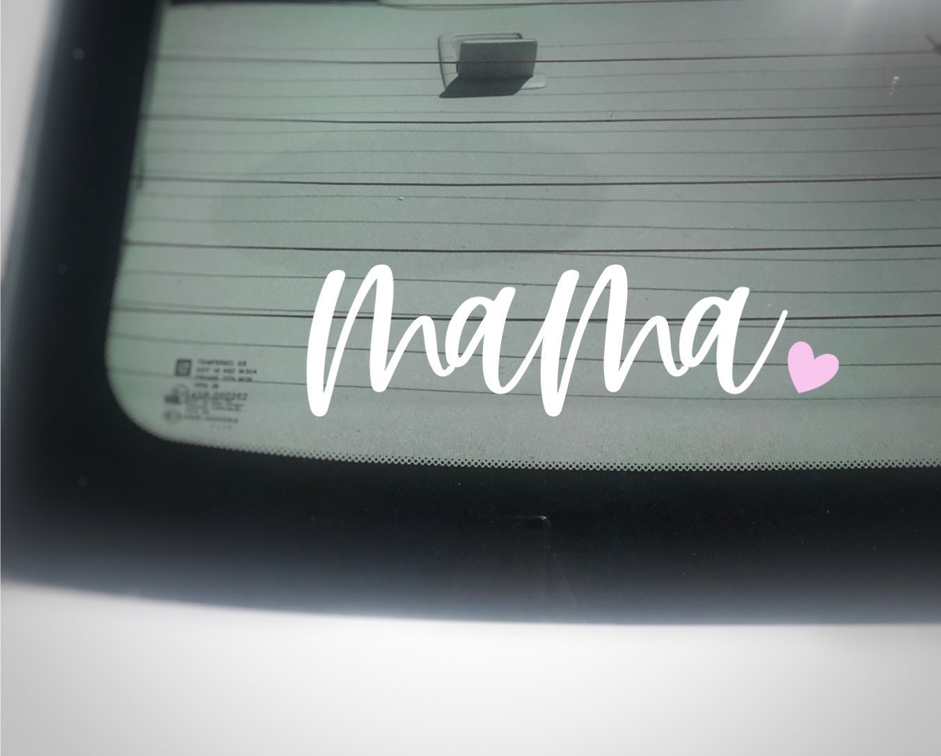 Mama Decal With Heart | Mom Heart Decal | Mama Car Decal | Mama Bumper ...
