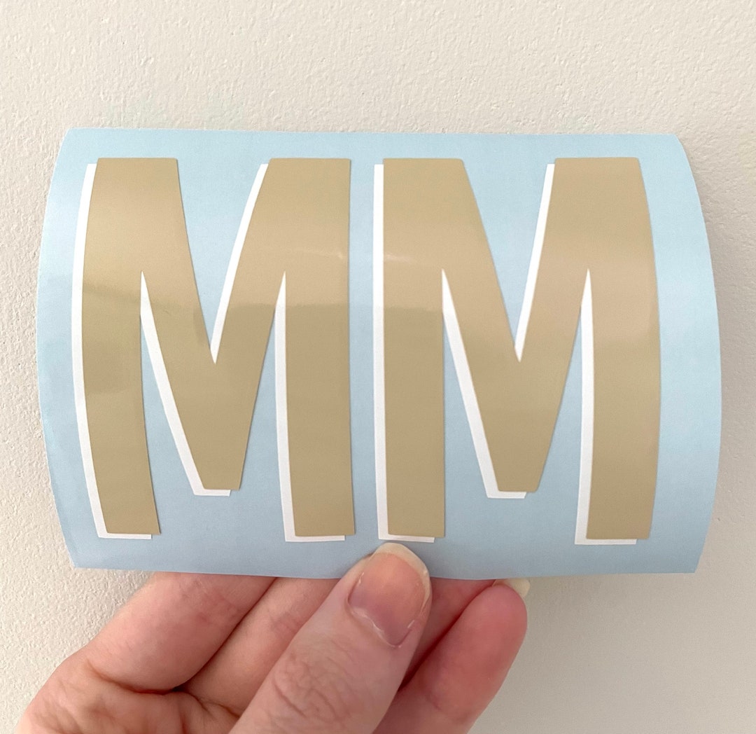 Double Layer Monogram Decal | Two Color Monogram Decal | Decal for ...