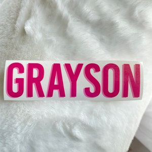 Double Layer Name Decal | Two Color Shadow Name Decal | Decal for Phone ...