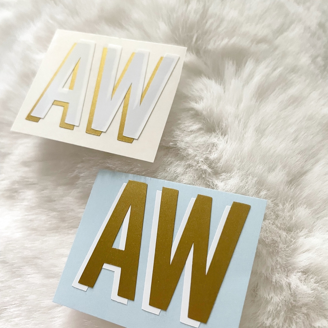 Double Layer Monogram AirPod Decal | Two Color Monogram Decal | One ...