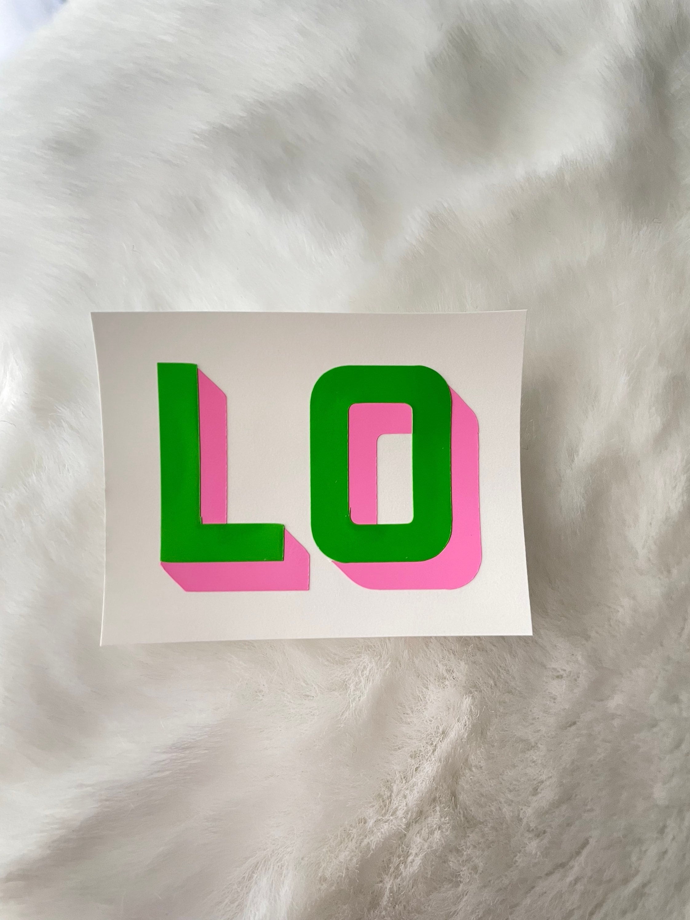 Double Layer Monogram Decal | Two Color Monogram Decal | Decal for ...
