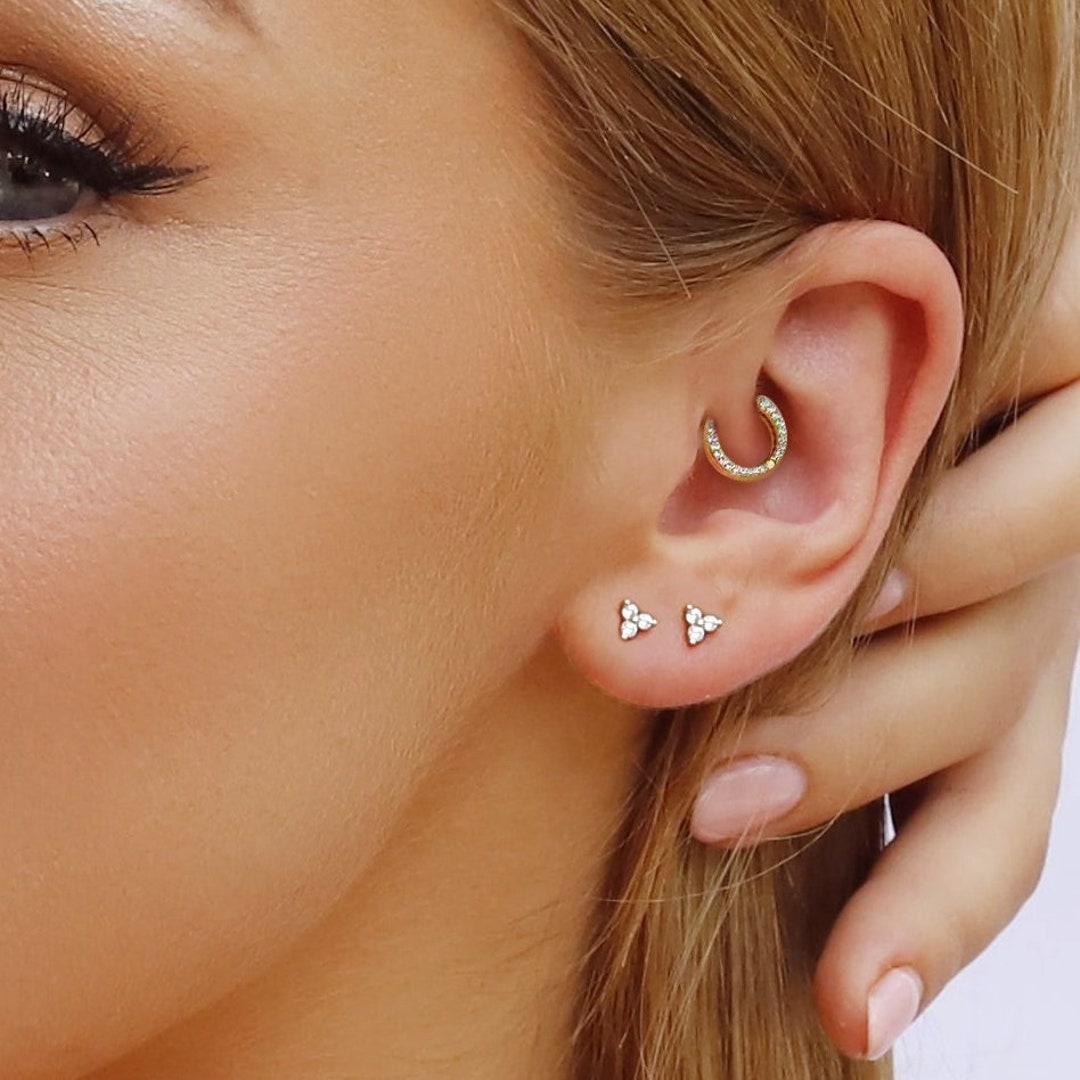 Small Stud Earrings, Tiny Gold Stud, 18K Gold Plated 925 Sterling ...