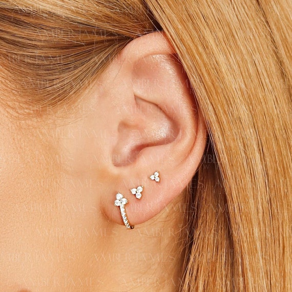 Minimalist Huggie Hoops or Stud Combo Small Hoop Earrings Open Hoop Earrings Dainty Hoops Silver Hoops Huggie Hoop Earrings Etsy