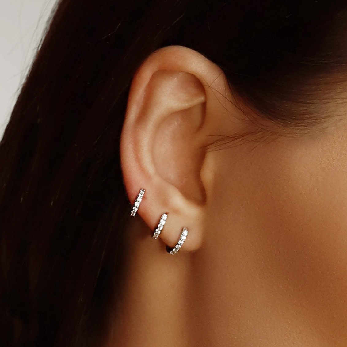 Small Huggie Hoop Earrings. Gold Huggie Hoop Earring Set. | Etsy UK