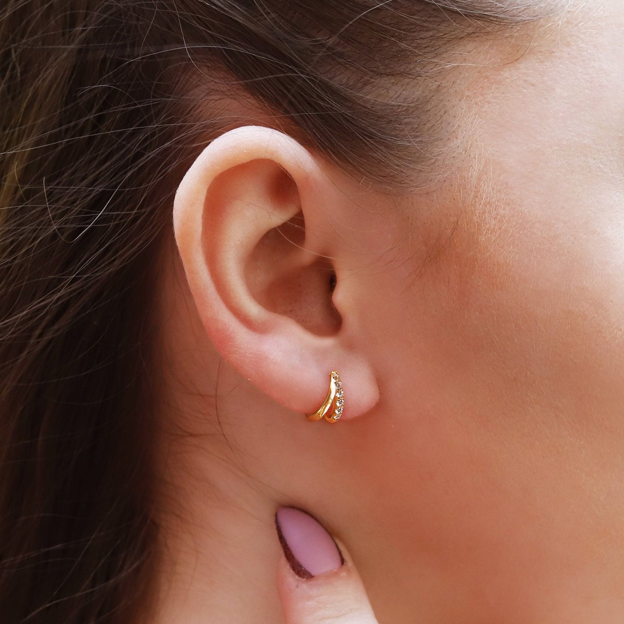 Huggie Hoop Earrings Gold Helix Hoop Cartilage Hoop Hoop - Etsy UK