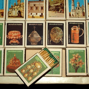 Original Vintage Russian Matchbox Collection of Moscow Kremlin 18 ...
