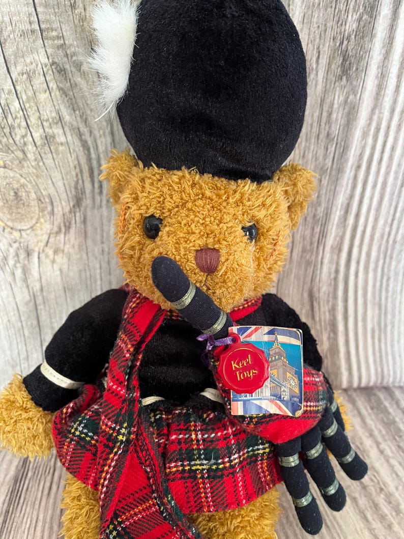 Keel Toys Scottish Piper Plush Bear 30cm With Tag - Etsy