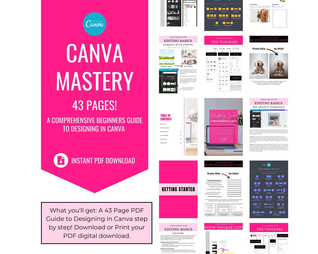 Mastering Canva: A Beginner’s Guide | Step-by-step Canva Handbook for ...