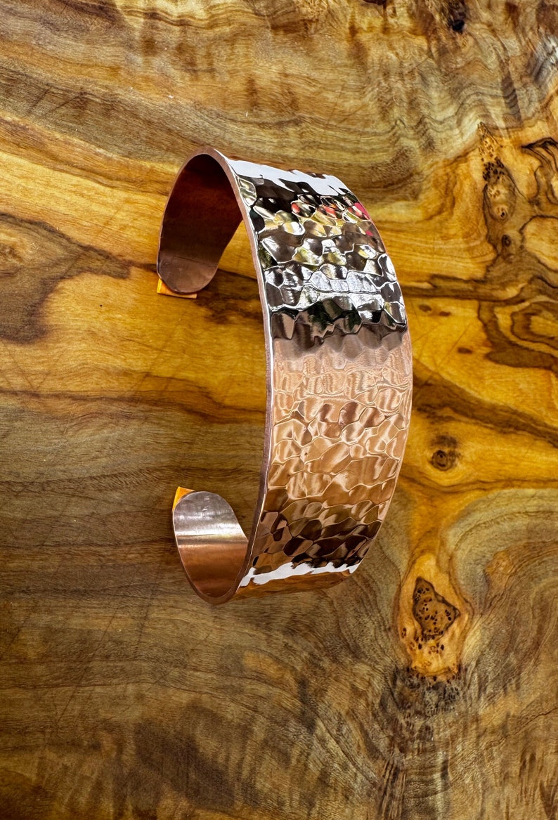 Hammered Copper Cuff Bracelet - Etsy