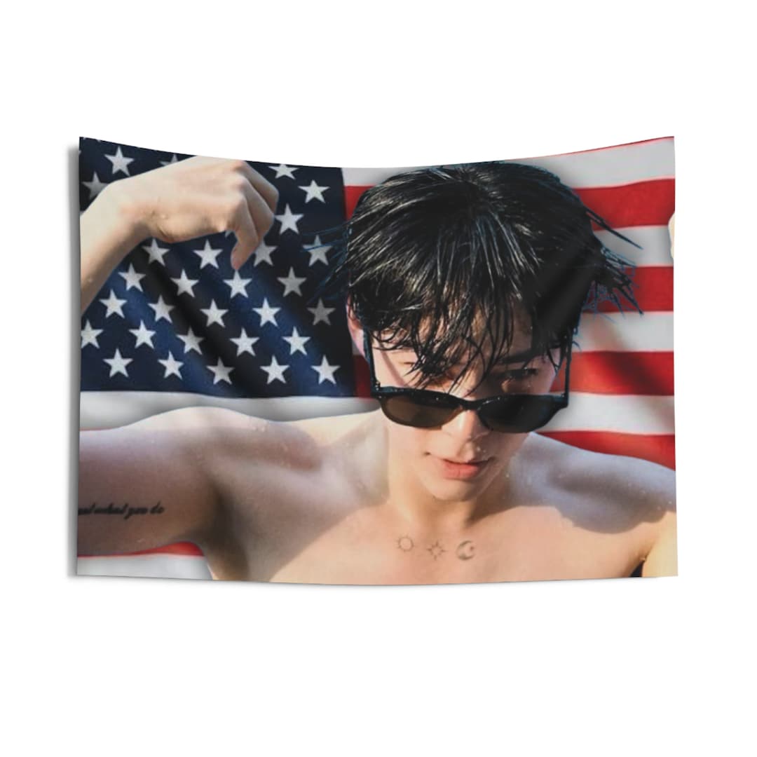 ZEROBASEONE Zb1 HANBIN USA K-pop Flag Banner Wall Tapestry - Etsy