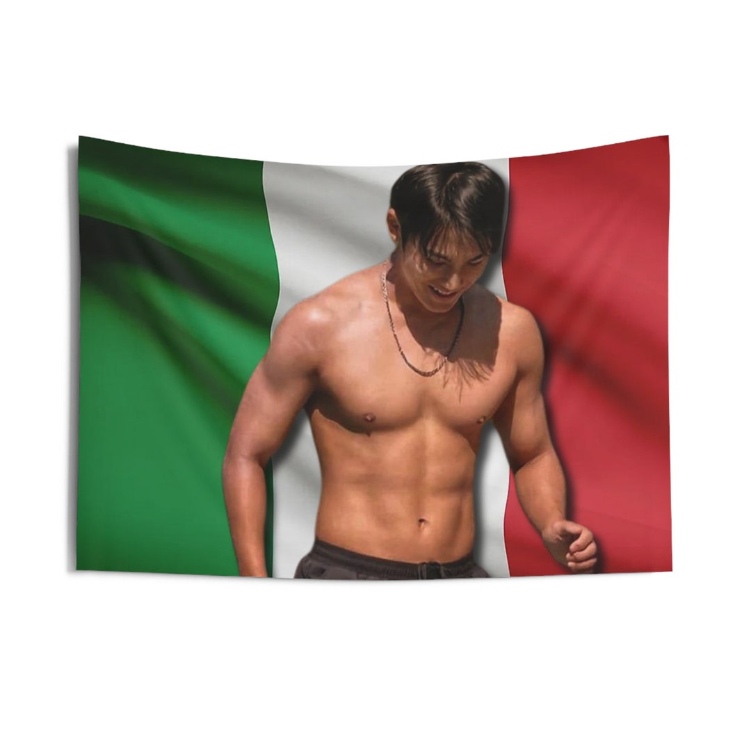 SEVENTEEN MINGYU K-pop Italy Italia Flag Banner Wall Tapestry - Etsy